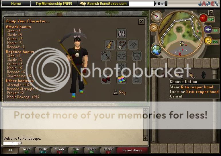 Pker acc with bunny ears, sythe, grim reaper hood and more..(pics ...